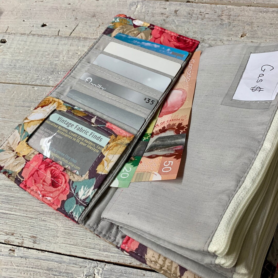 Womens Wallet Floral Wallet Dave Ramsey Money System, Money Envelopes ...