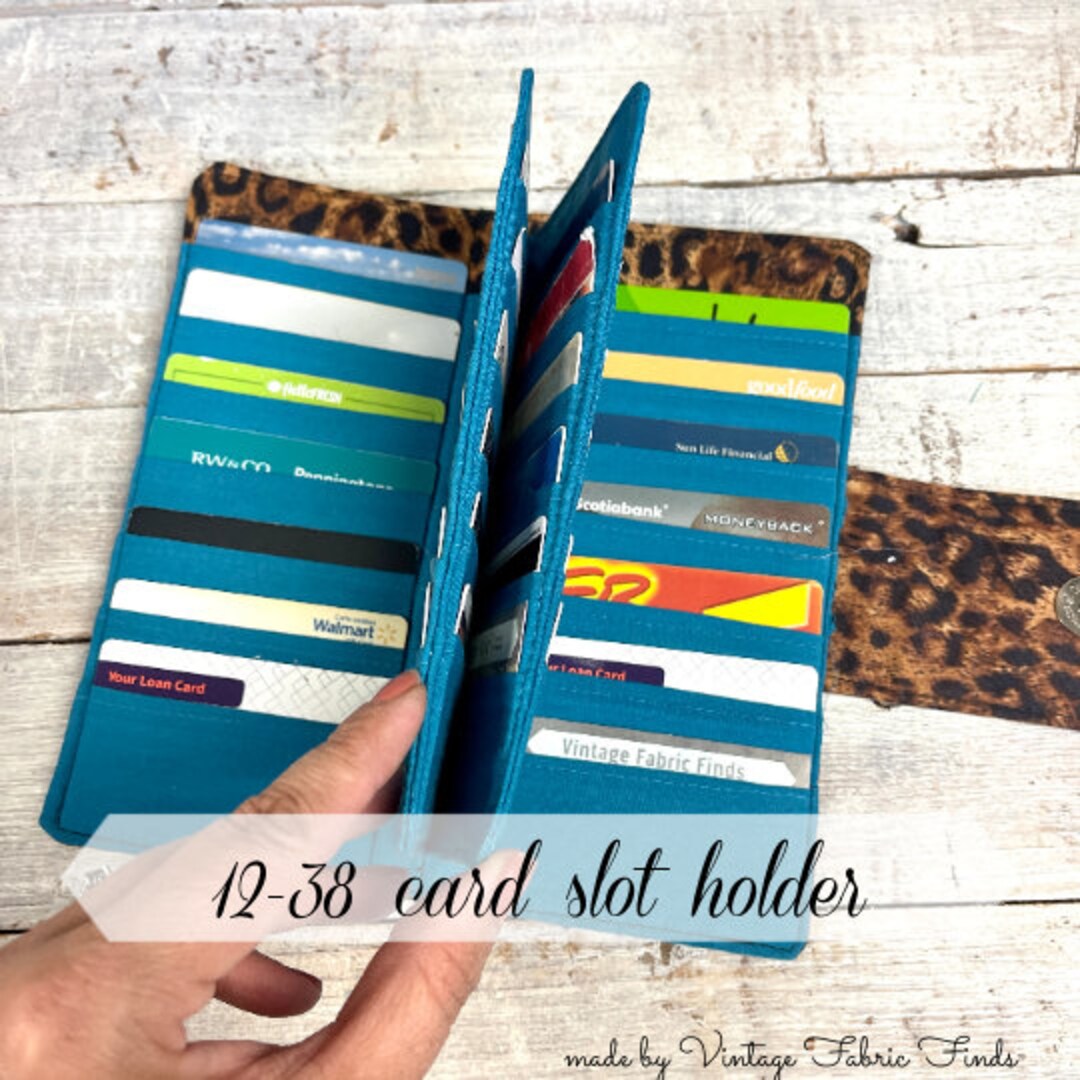 Credit Card Holder - Leopard Print Wallet - Card Wallet - Womens Wallet ...