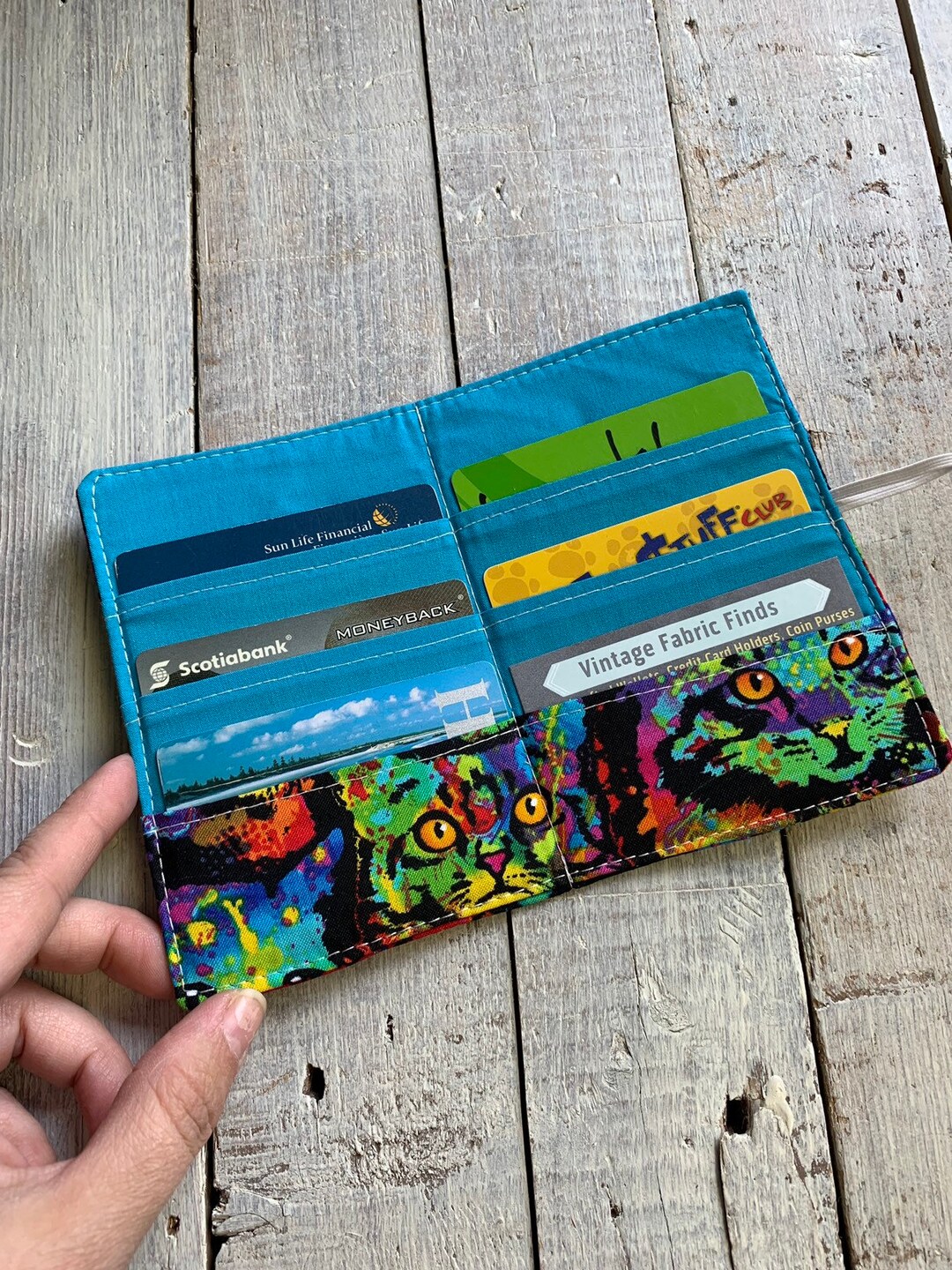 Small Credit Card Holder - Card Holder - Credit Card Case - Cat Wallet ...