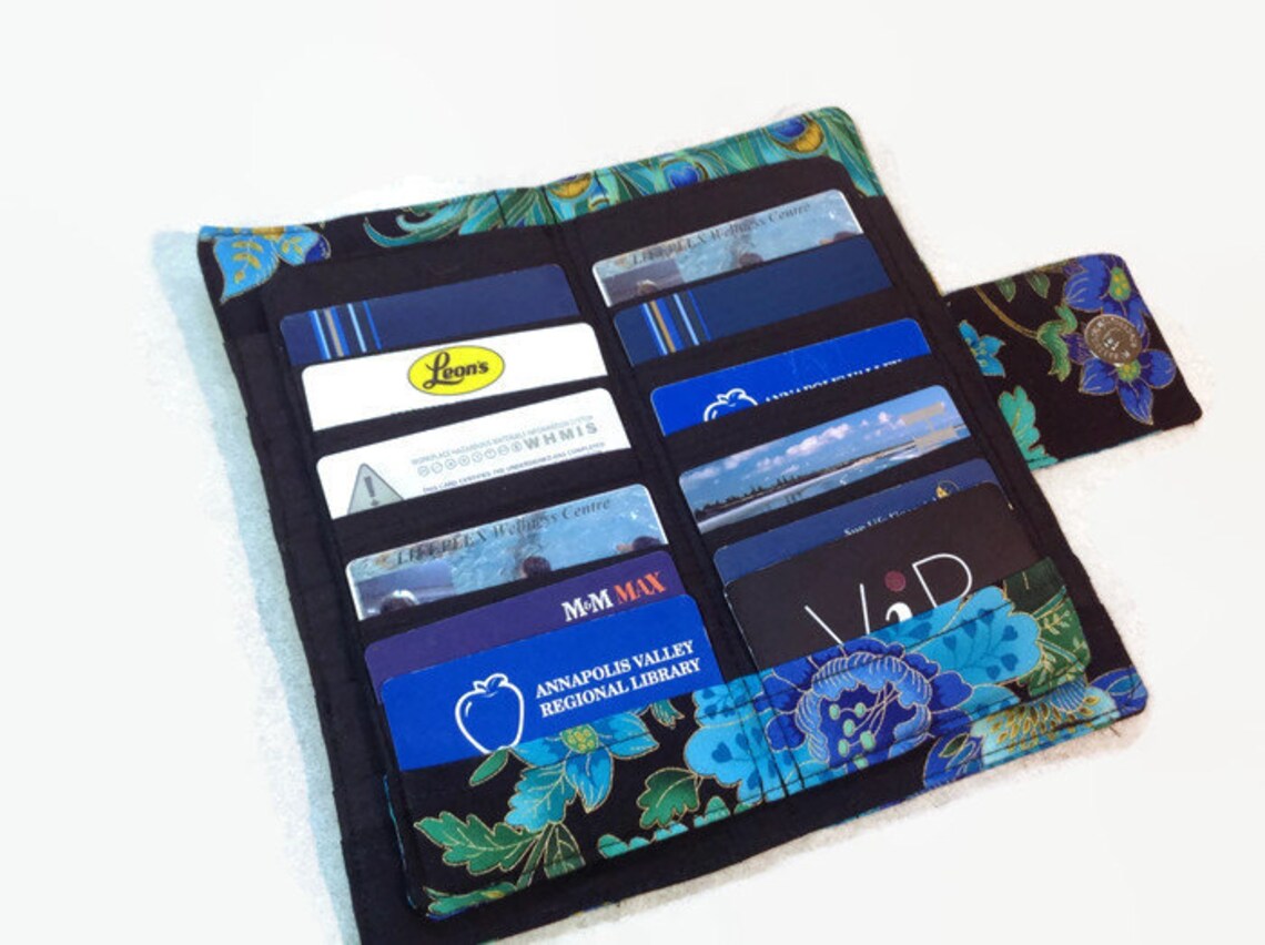 Credit Card Organizer Bi fold credit card holder 38 Card | Etsy