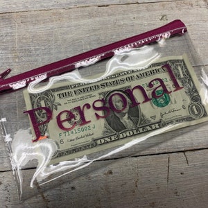 Clear Cash Envelopes - Vinyl Cash Envelopes - Money Envelopes - Dave ...