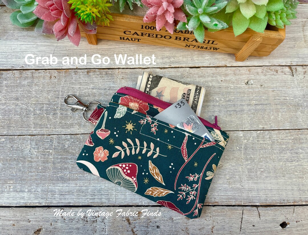 Floral Wallet Woodland Wallet Mini Wallet Grab and Go Wallet Gifts for ...