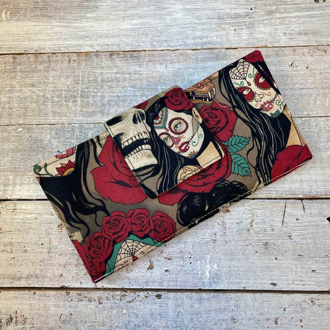 Women's Wallet, Gothic Wallet, Cash Envelope Wallet, Halloween Wallet ...