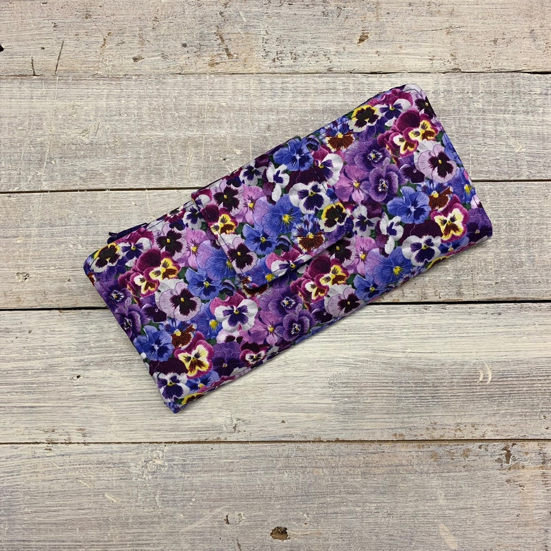 Pansy Fabric Money Envelope System: Zippered Budget Wallet - Etsy