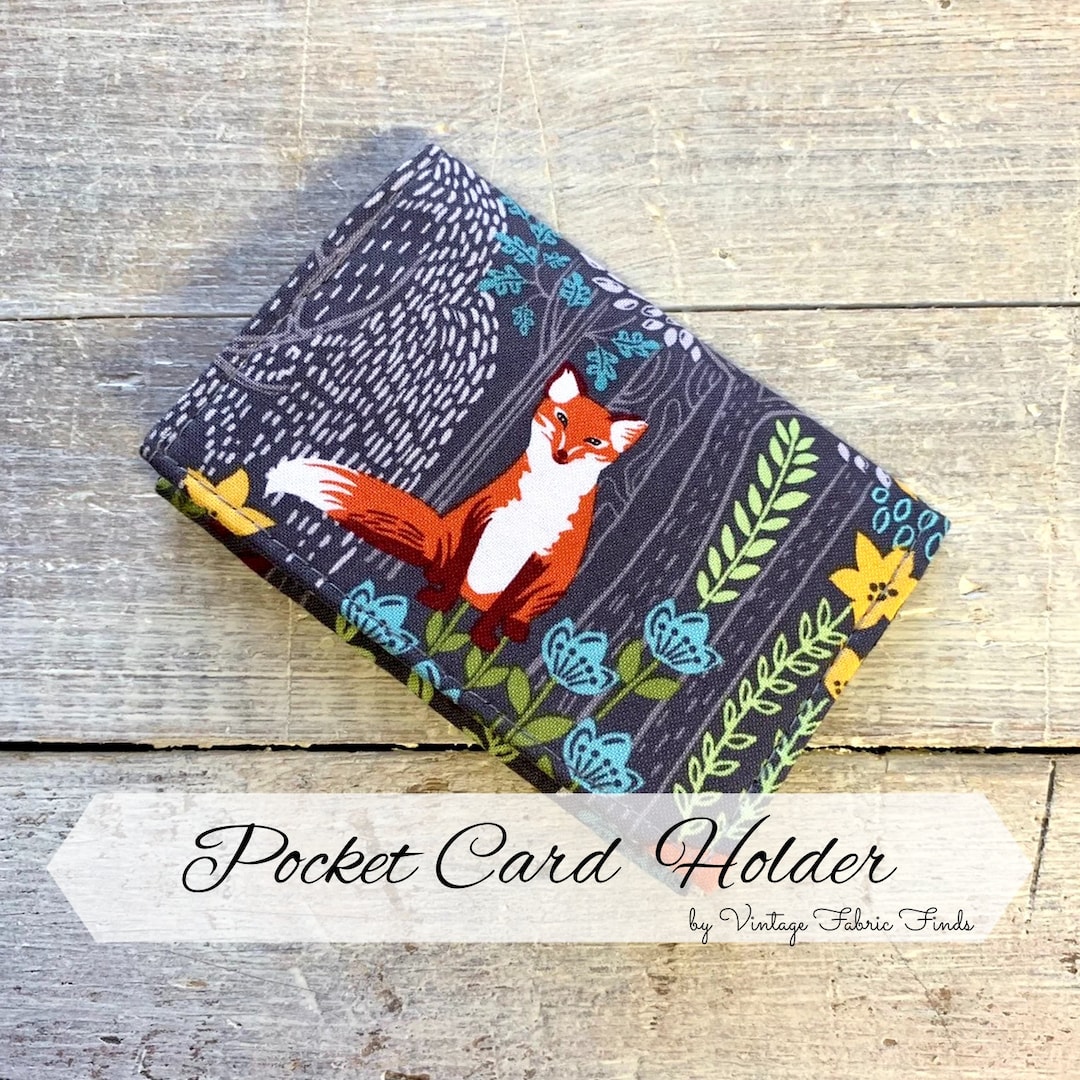Business Card Holder Fox Small Credit Card or Debit Card Holder Fits in ...