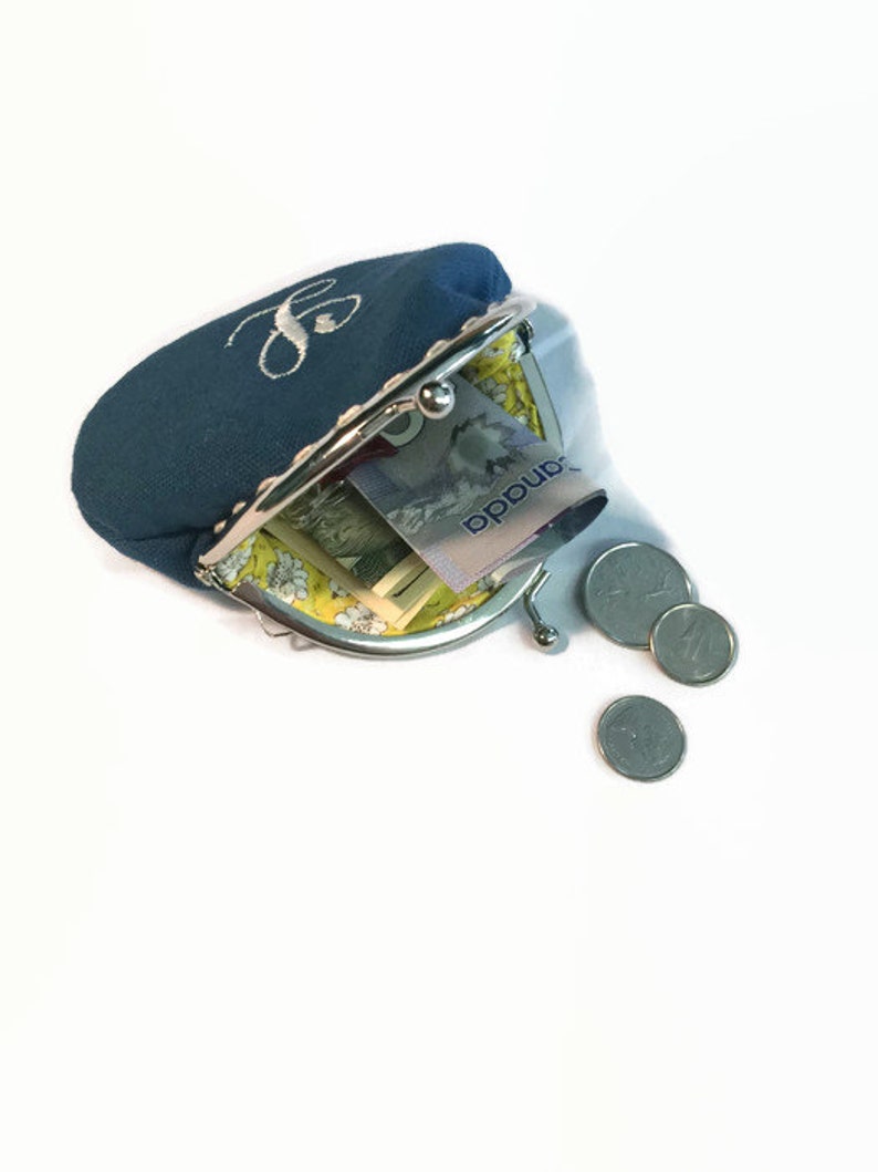 Monogrammed Coin Purse Small Personalized Coin Purse Small - Etsy