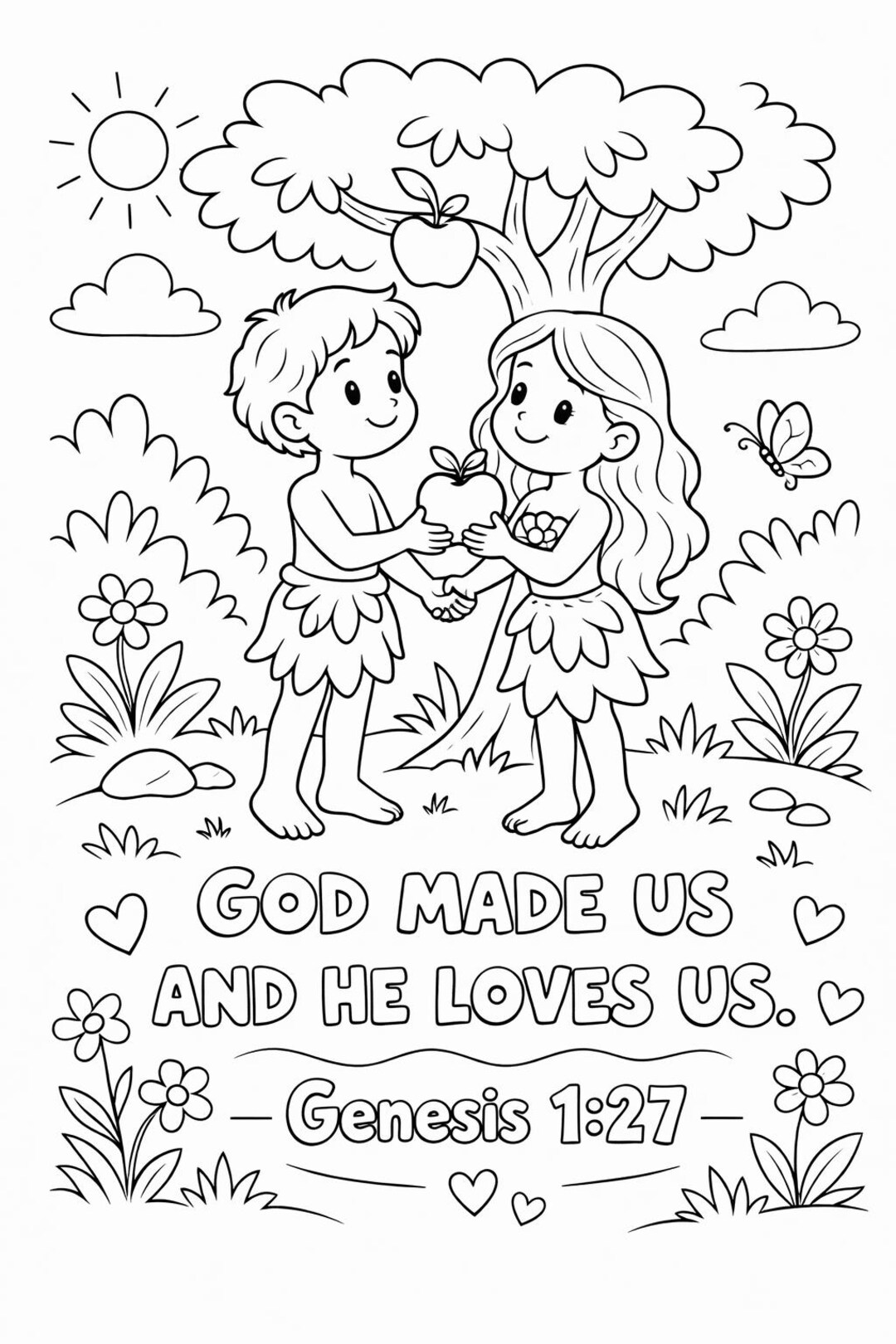 Toddler Old Testament Coloring Pages – Low Stimulus Christian Kids ...