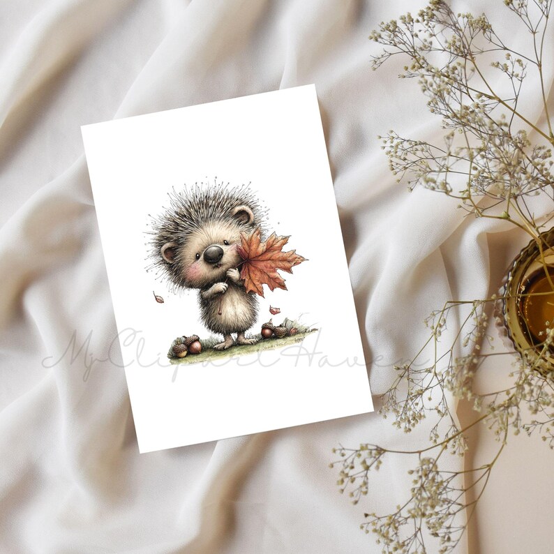 Cozy Fall Woodland Animals Clipart Bundle, Autumn Forest Friends PNG ...