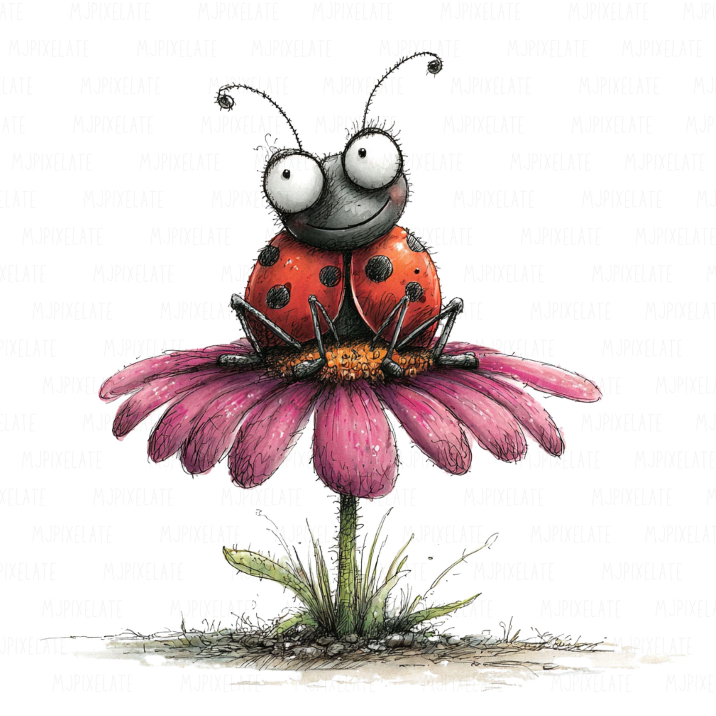 32 PNG Quirky Spring Insects Png Clipart, Garden Themed Clipart ...