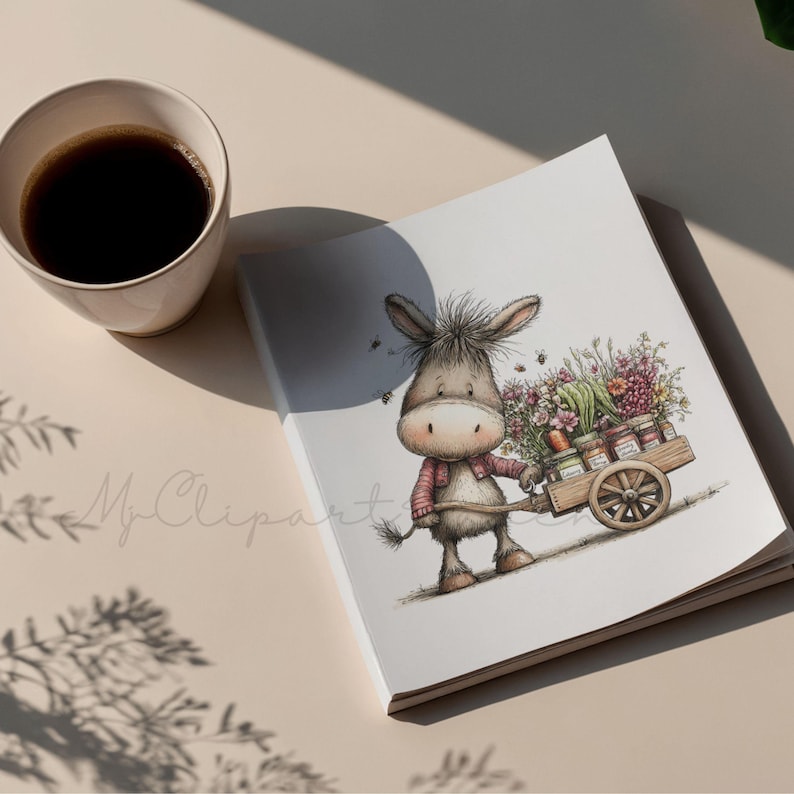 26 PNG Farmers Market Animal Clipart, Cute Farm PNG, Country Nursery ...