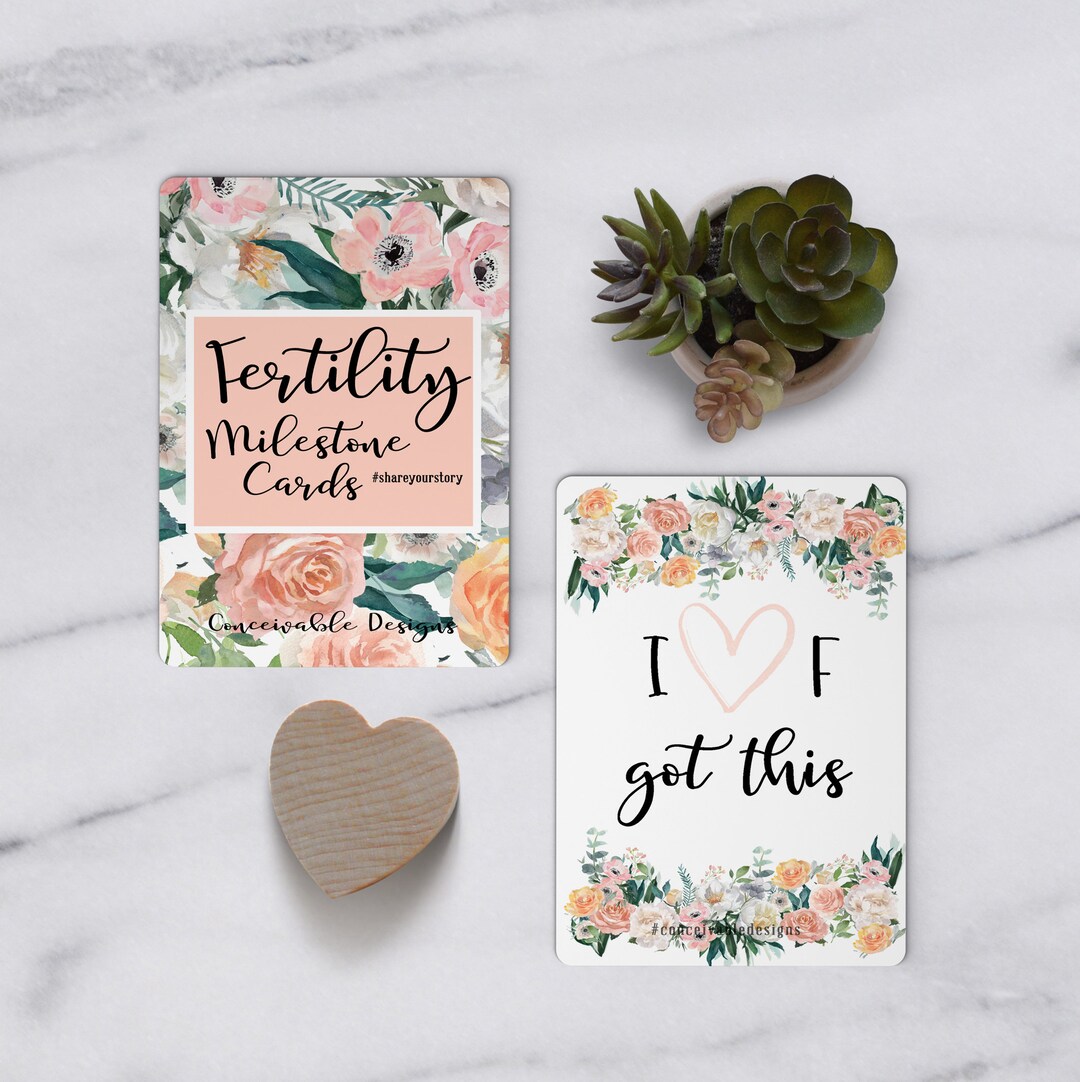 Bloom IVF Fertility Milestone Cards by Conceivable Designs® - Etsy