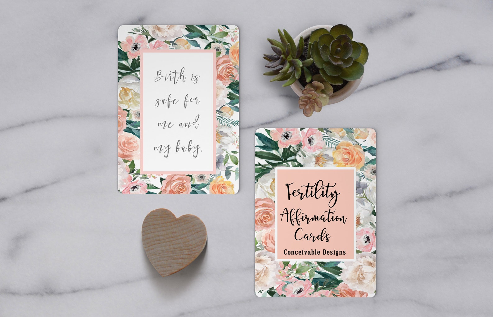 Bloom Fertility Affirmation Cards by Conceivable Designs® - Etsy
