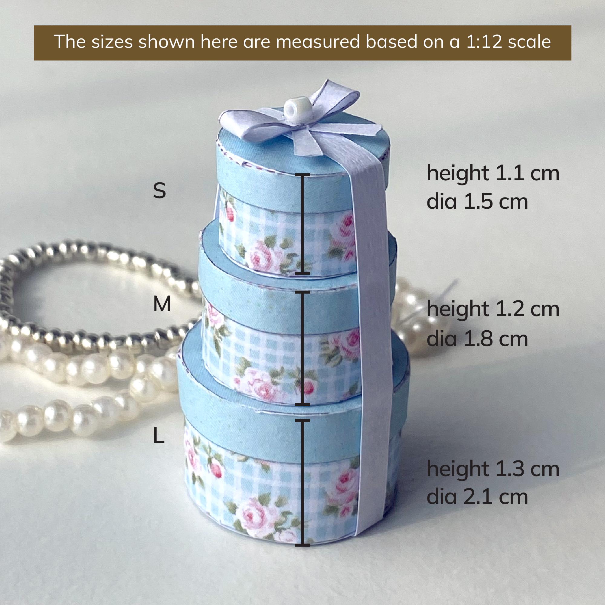 Miniature Hat Boxes Printable Bundle, Shabby Chic Dollhouse Décor (1:12 ...