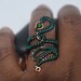 Green Snake Ring - Etsy