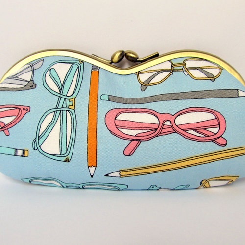 Double Pockets Eyeglasses Case Eyeglass Case Handmade Gift | Etsy