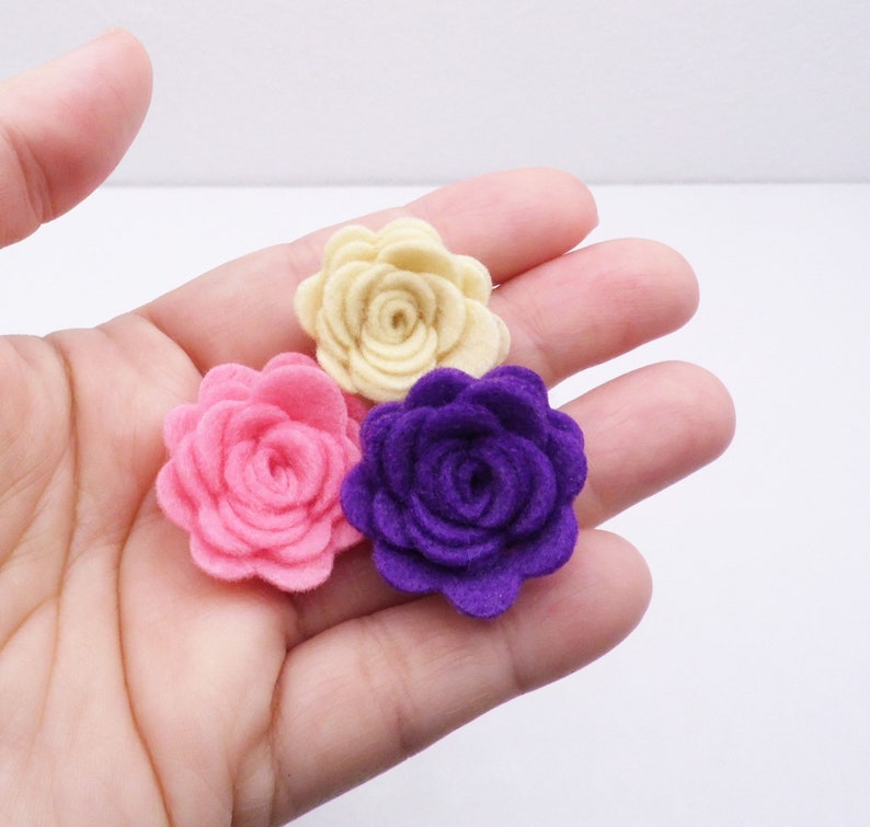 Felt Flower 20 Pieces Spring Felt Ornaments Floral Gift - Etsy