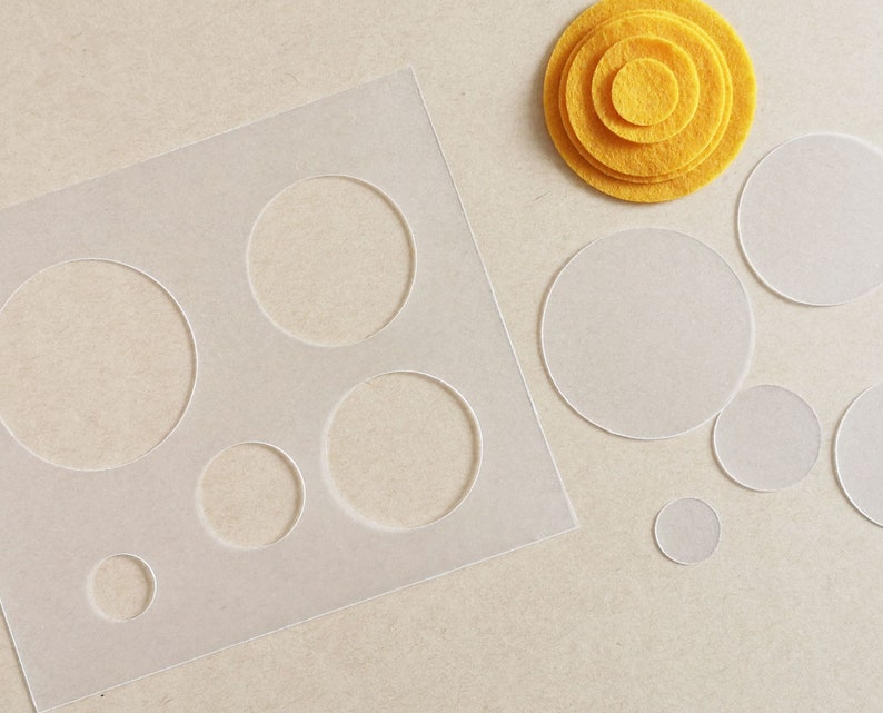 Circles Reusable Template Plastic Circle Stencil Bullet - Etsy