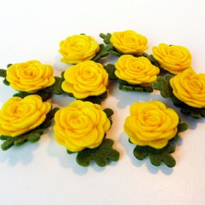 Yellow Flower Applique, Floral Embellishment for Crafts and ...