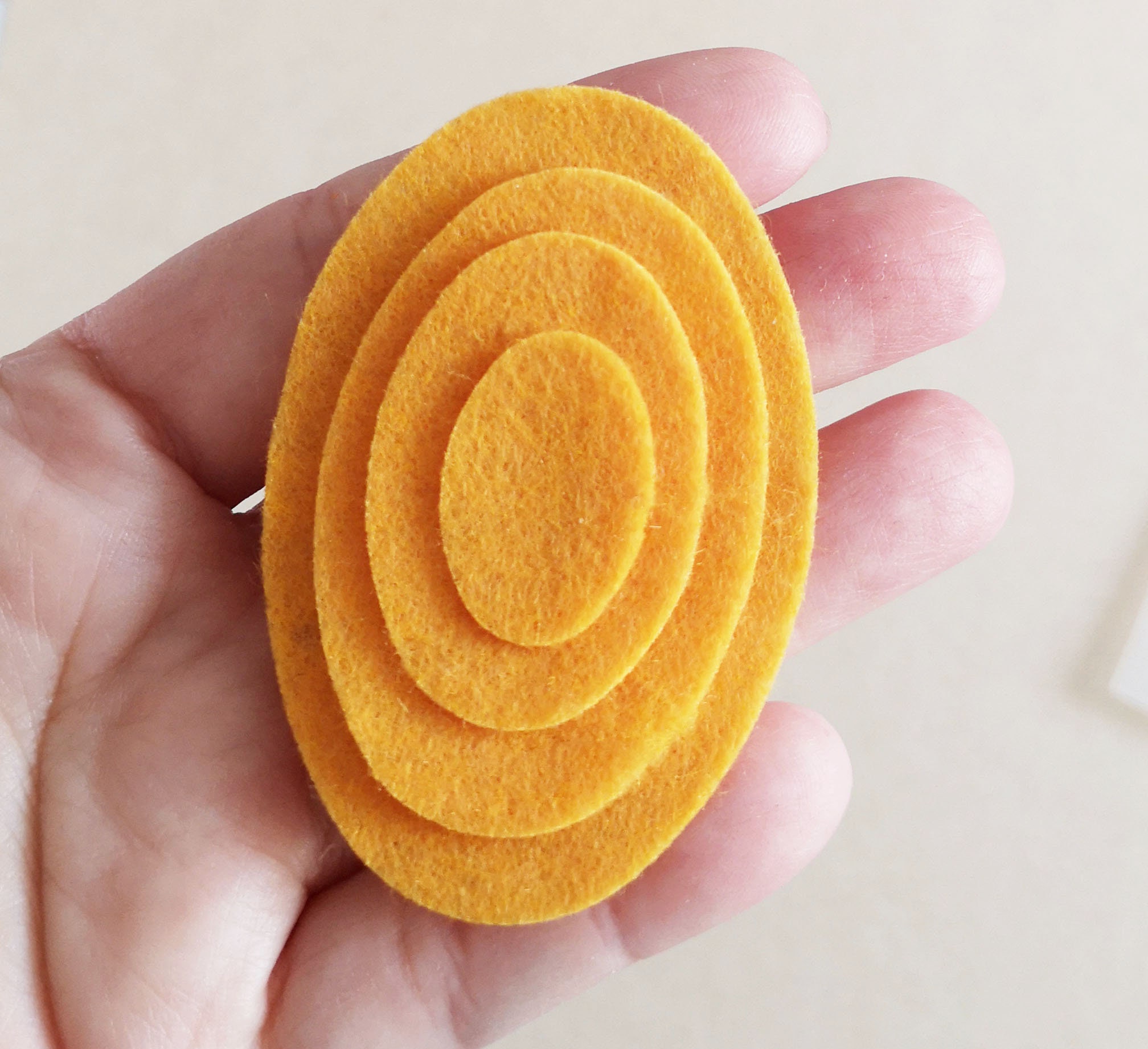 Geometric Shapes Felt Ovals Felt Eggs for Crafts Felt | Etsy