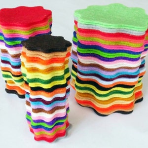 Felt Flower Shapes, Felt Die Cuts for Appliques, 81 Pieces, Party ...