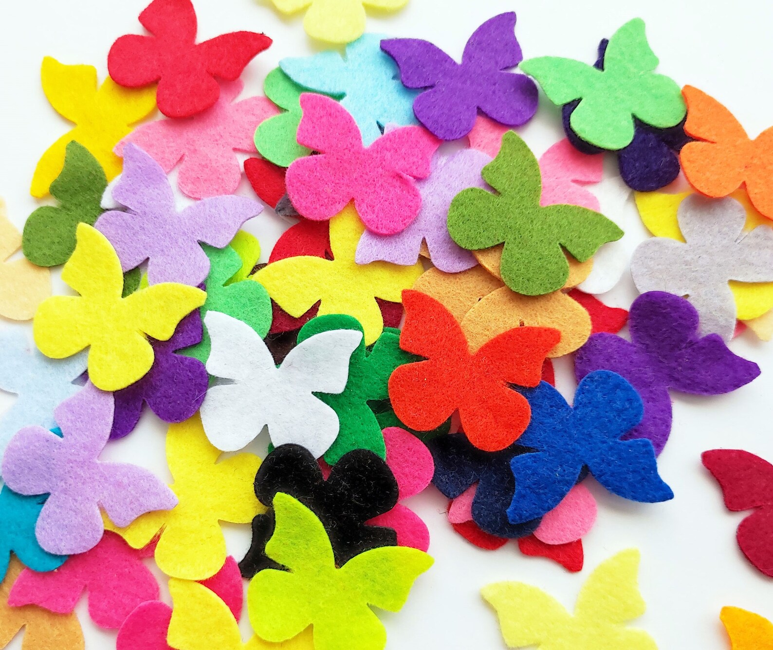 Small Felt Butterflies Die Cuts for Crafts Felt - Etsy