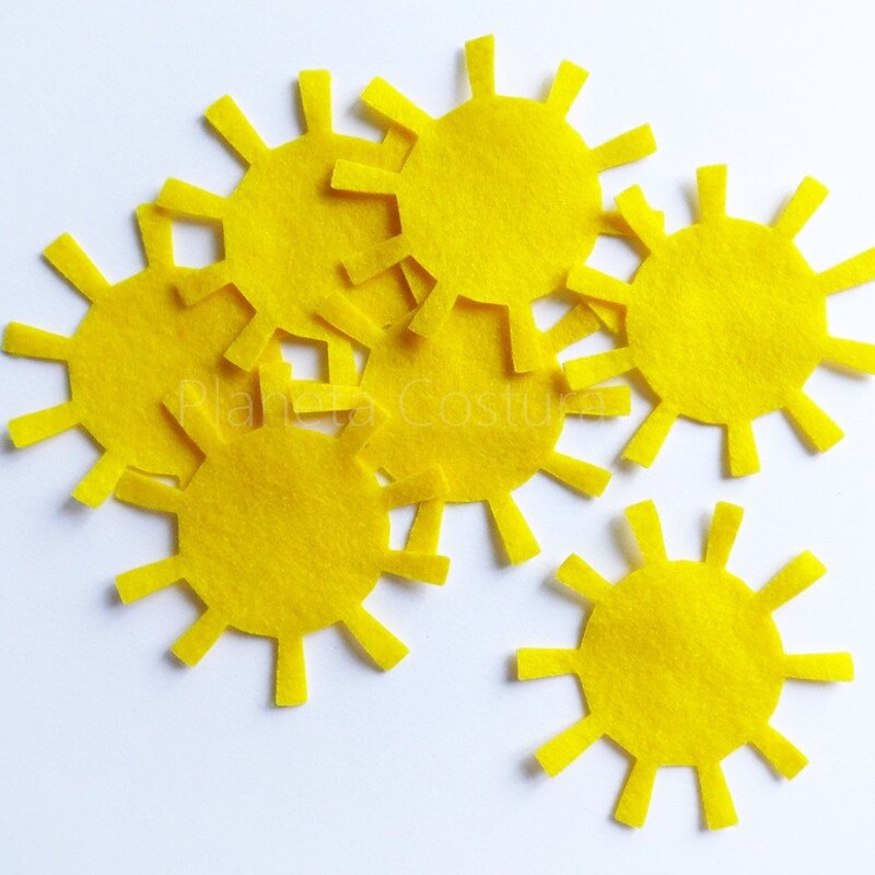 Felt Sun - Etsy