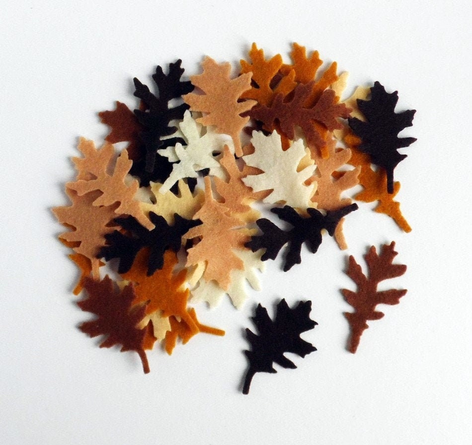 Felt leaves in fall colors autumn medium leaves felt | Etsy