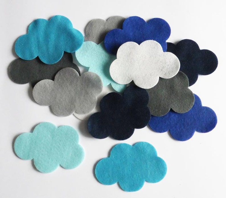Felt Clouds Pre Cut Felt Shape Scrapbooking and Party | Etsy