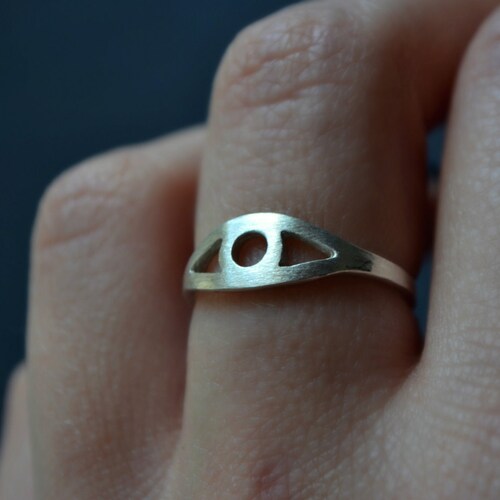 Evil Eye Ring Sterling Silver Evil Eye Jewelry Protection | Etsy