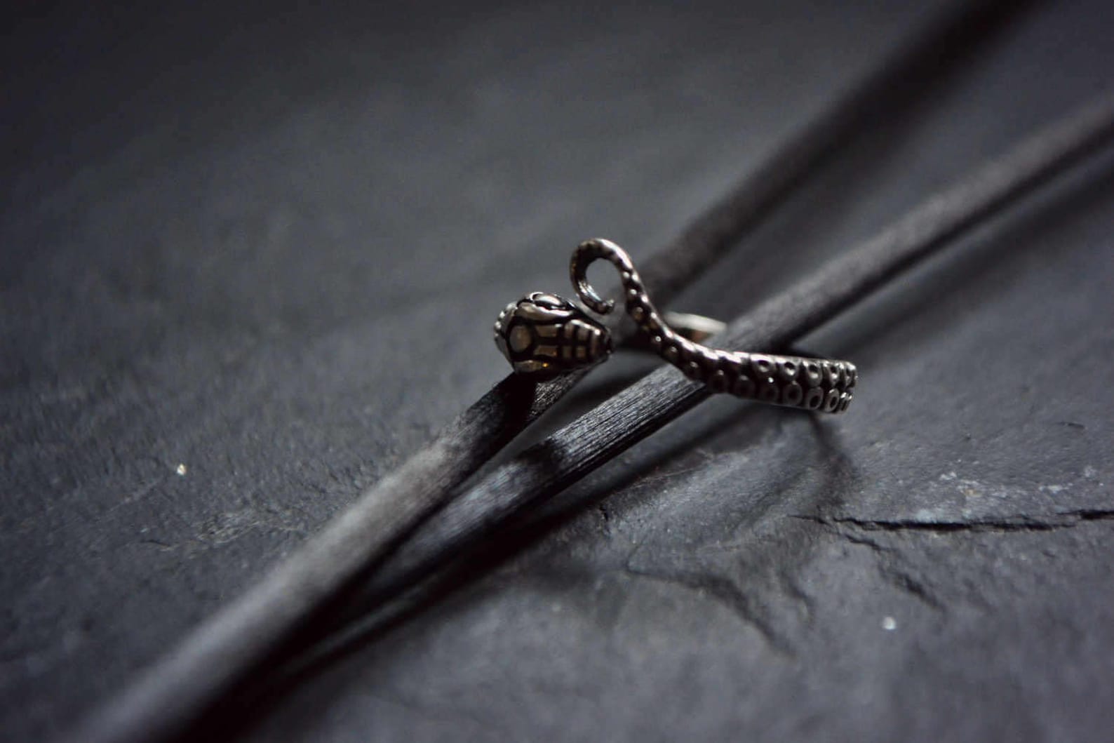 Ouroboros Ring Sterling Silver Snake Ring With Octopus Tentacle Ring ...
