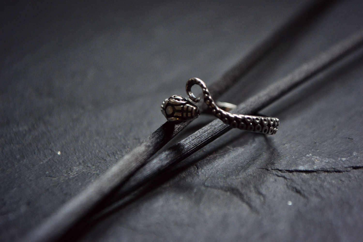 Ouroboros Ring Sterling Silver Snake Ring With Octopus - Etsy UK