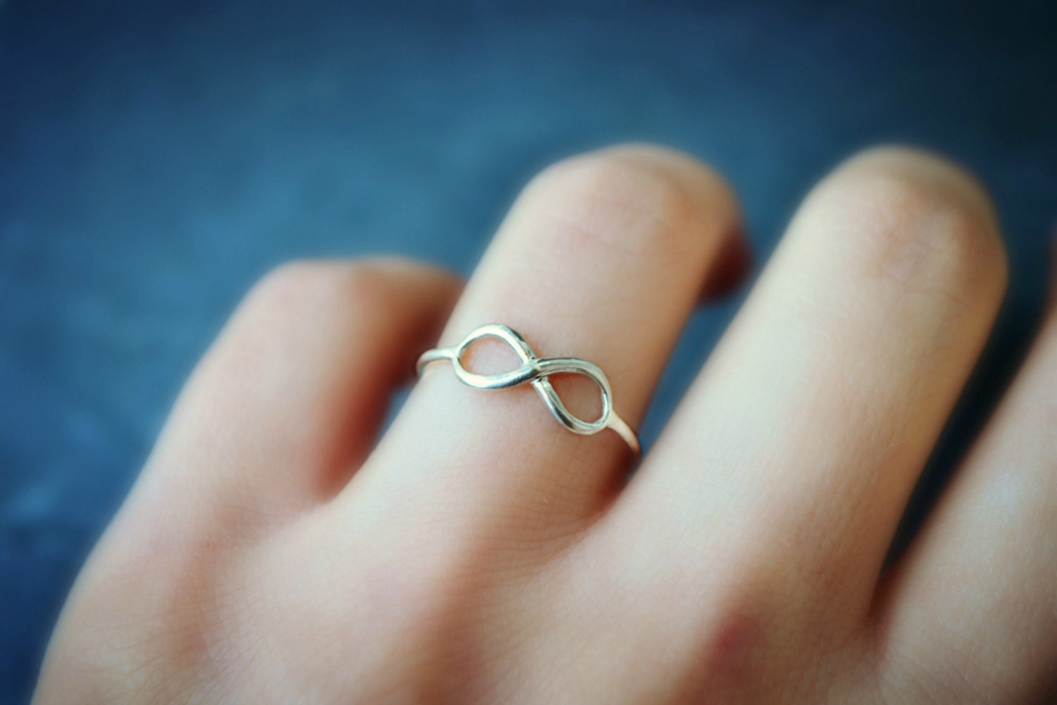 Infinity Ring Sterling Silver Ring Promise Ring Couples - Etsy