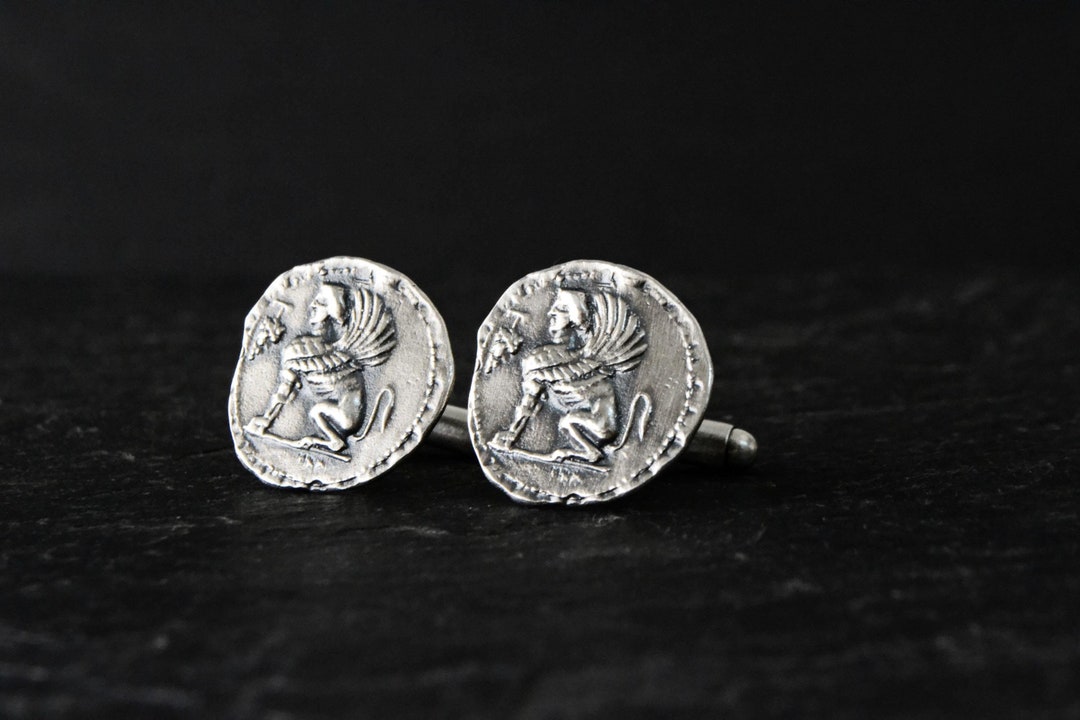 Ancient Greek Coin Cuff Links Mens Wedding Anniversary Cufflinks ...