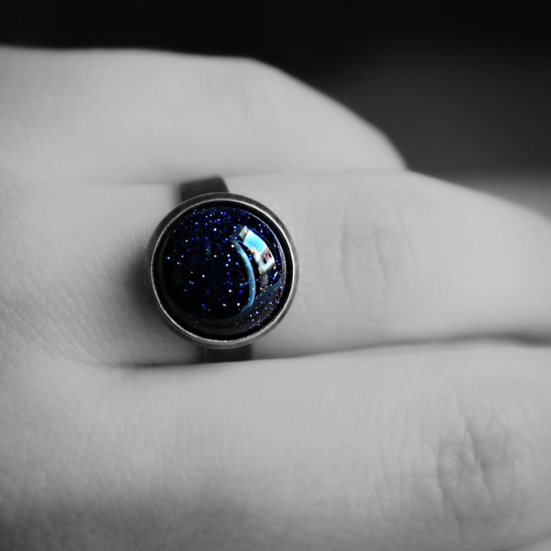 Dark Blue Ring - Etsy