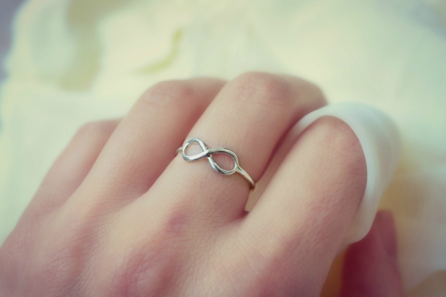 Infinity Ring Sterling Silver Ring Promise Ring Couples - Etsy