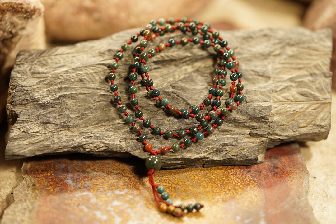 Bloodstone Mala Necklace • Emotional Intelligence • Help With Anger ...