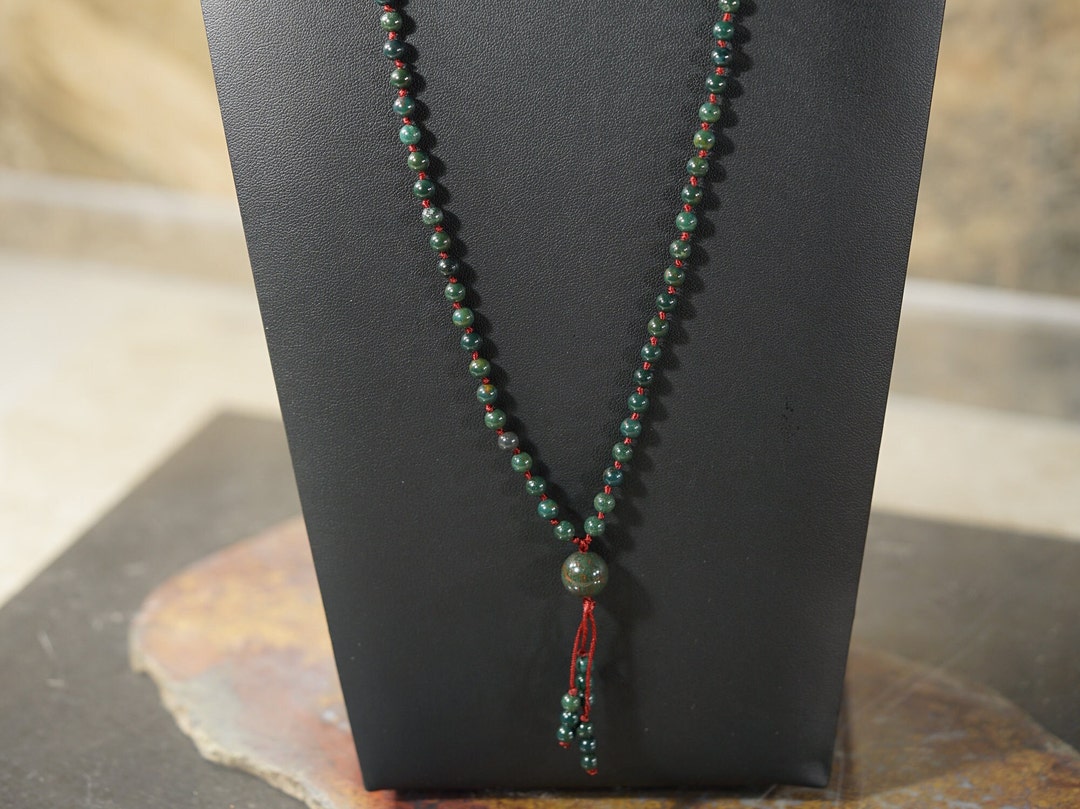 Bloodstone Anchor • Bloodstone Mala (108+guru) • Bloodstone Bracelet ...