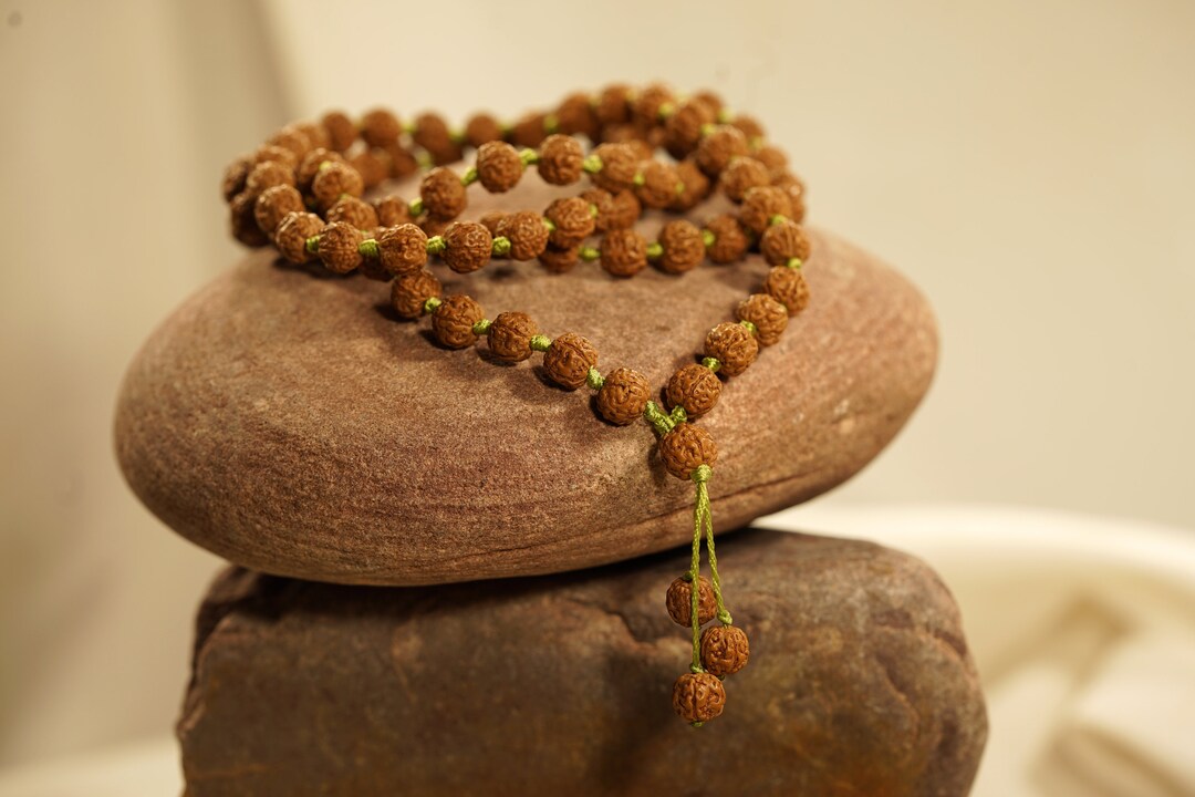 Pathri Rudraksha Mala • Pathri Mala • 6-11mm • Chikna Rudraksha • 108+1 ...
