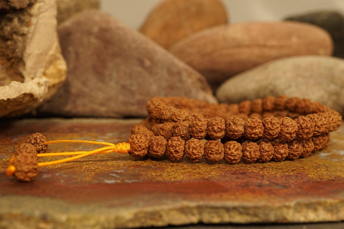 Semi Pathri Rudraksha Indonesian Semi-pathri Rudraksha Mala - Etsy