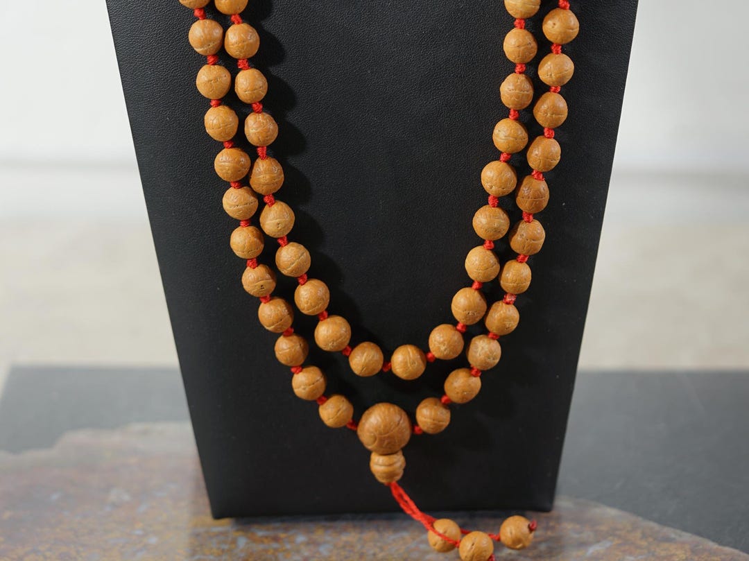 Nepal Bodhi Seed Mala • 10mm • 11mm • Small Bead Bodhi Mala • Knotted ...