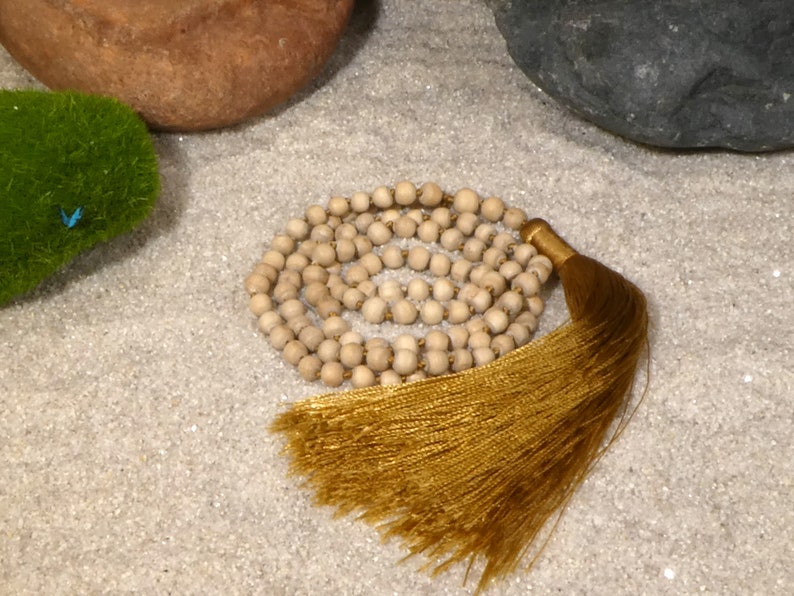 Tulsi Mala Necklace Holy Basil Mala Necklace Devotional - Etsy