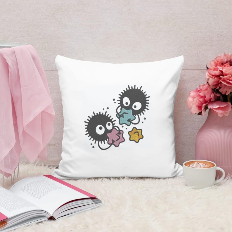 Soot Sprite Embroidery Design, Kawaii Anime Machine Embroidery File ...