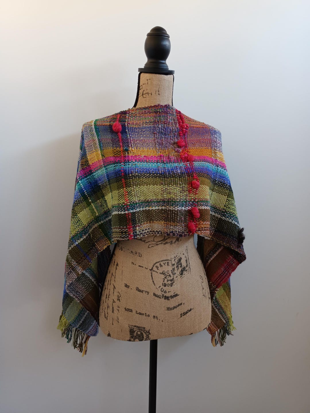 Handwoven Oversized Scarf: Acrylic Wool Cottagecore Shawl - Etsy