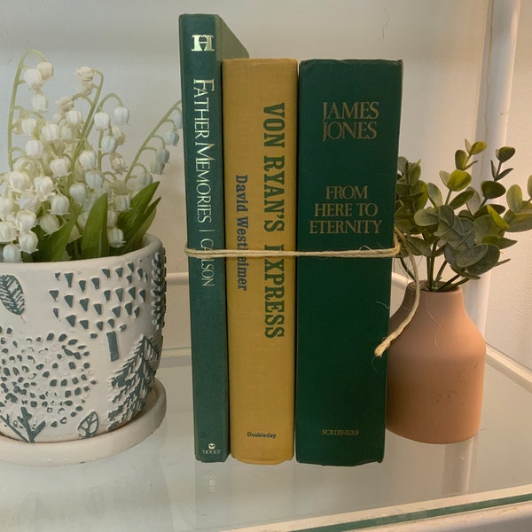 Vintage Book Stack - Etsy