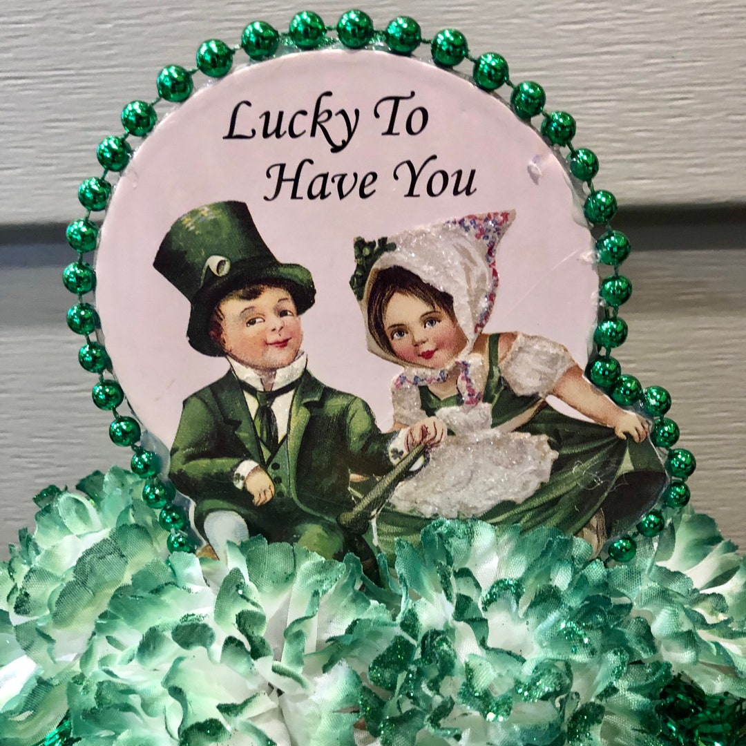 St. Patrick Day "lucky to Have You" Assemblage Centerpiece Arrangement ...