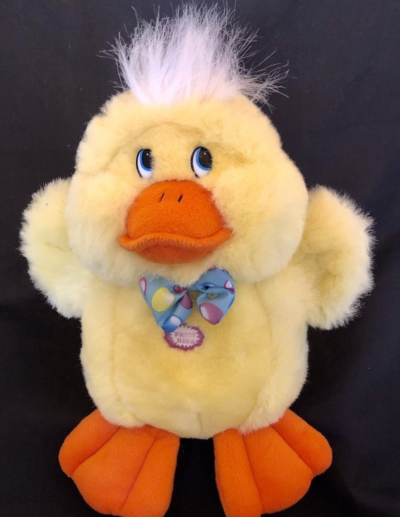 Easter Animated Duck Dan Dee Tickle Tickle Wiggle Wiggle Yellow Chick ...