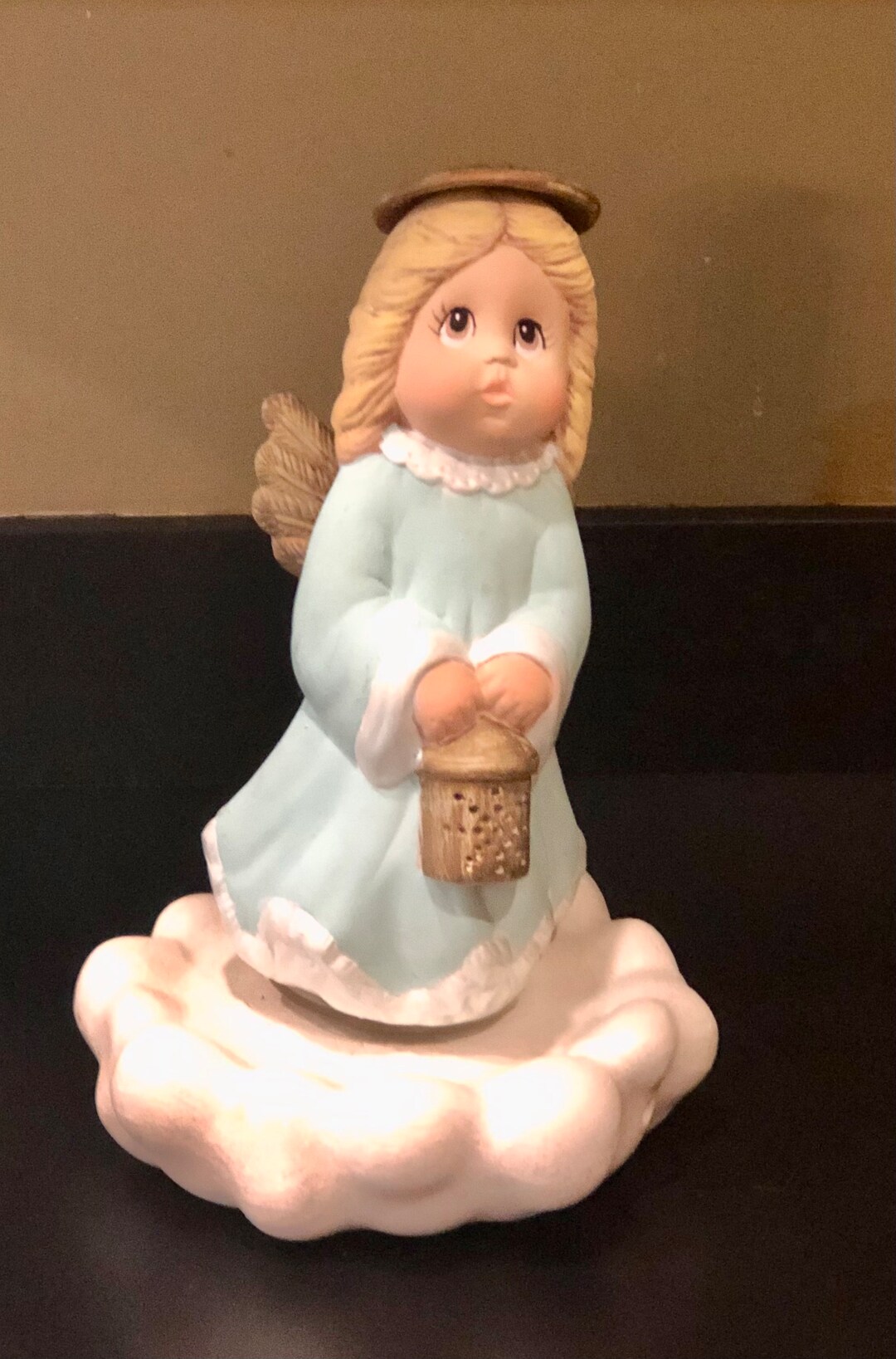 Ceramic Donas Mold Musical Angel on Cloud Vintage Hand Painted Plays ...