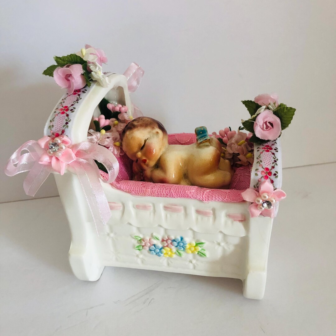 OOAK Baby Cradle Assemblage Handcrafted Shabby Cottage Decor Nursery - Etsy
