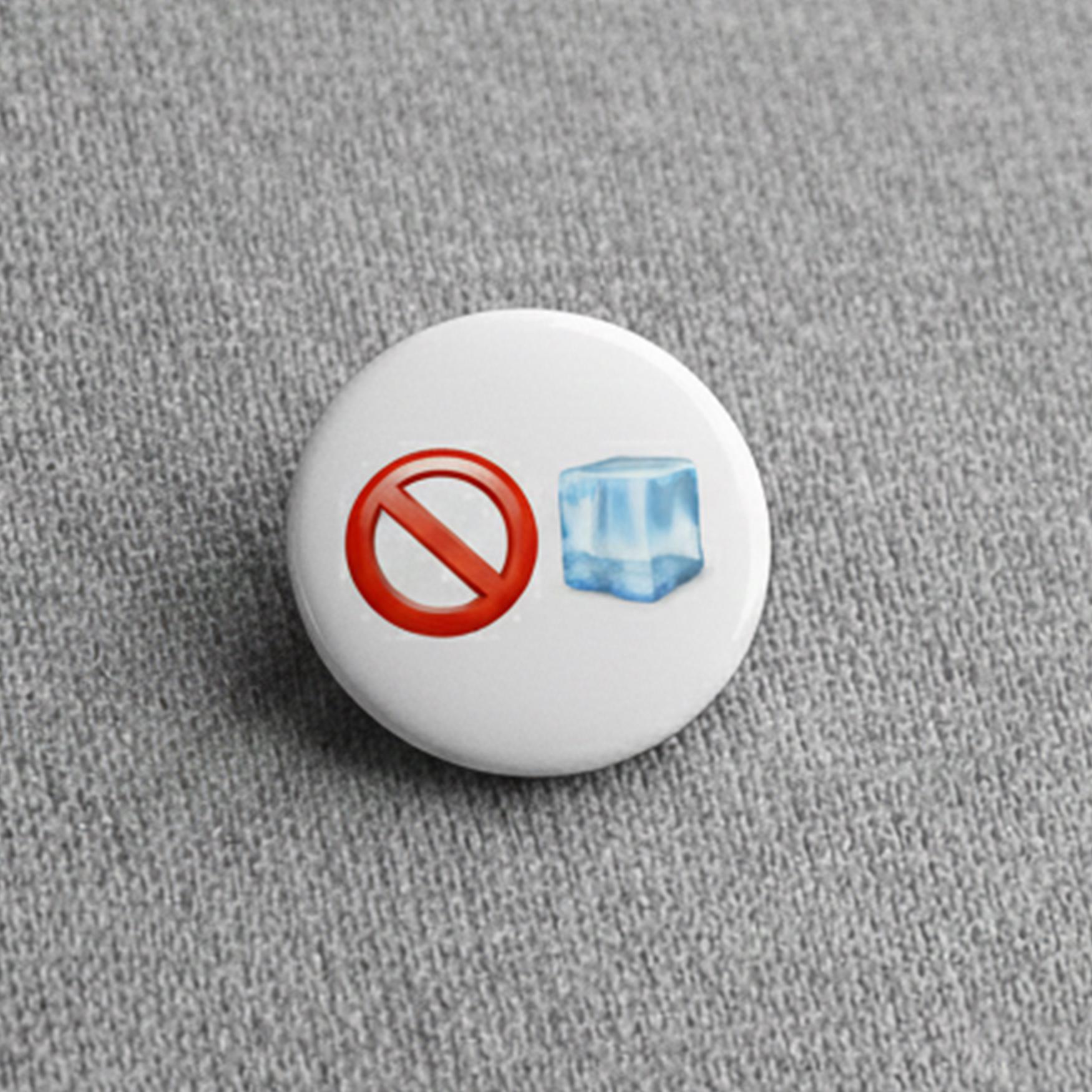 No ICE Protest Pin | Minimalist Anti ICE Statement - Etsy