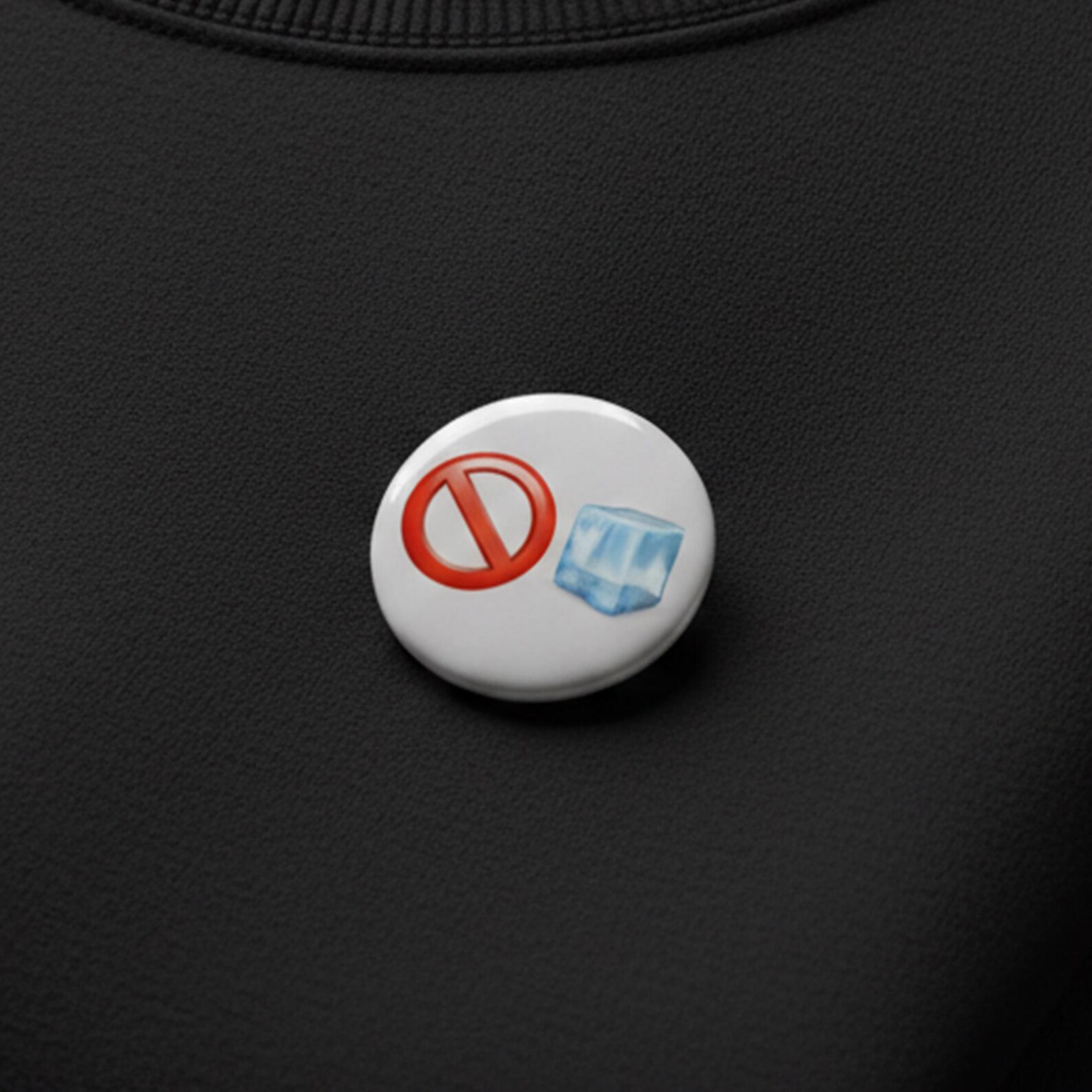 No ICE Protest Pin | Minimalist Anti ICE Statement - Etsy